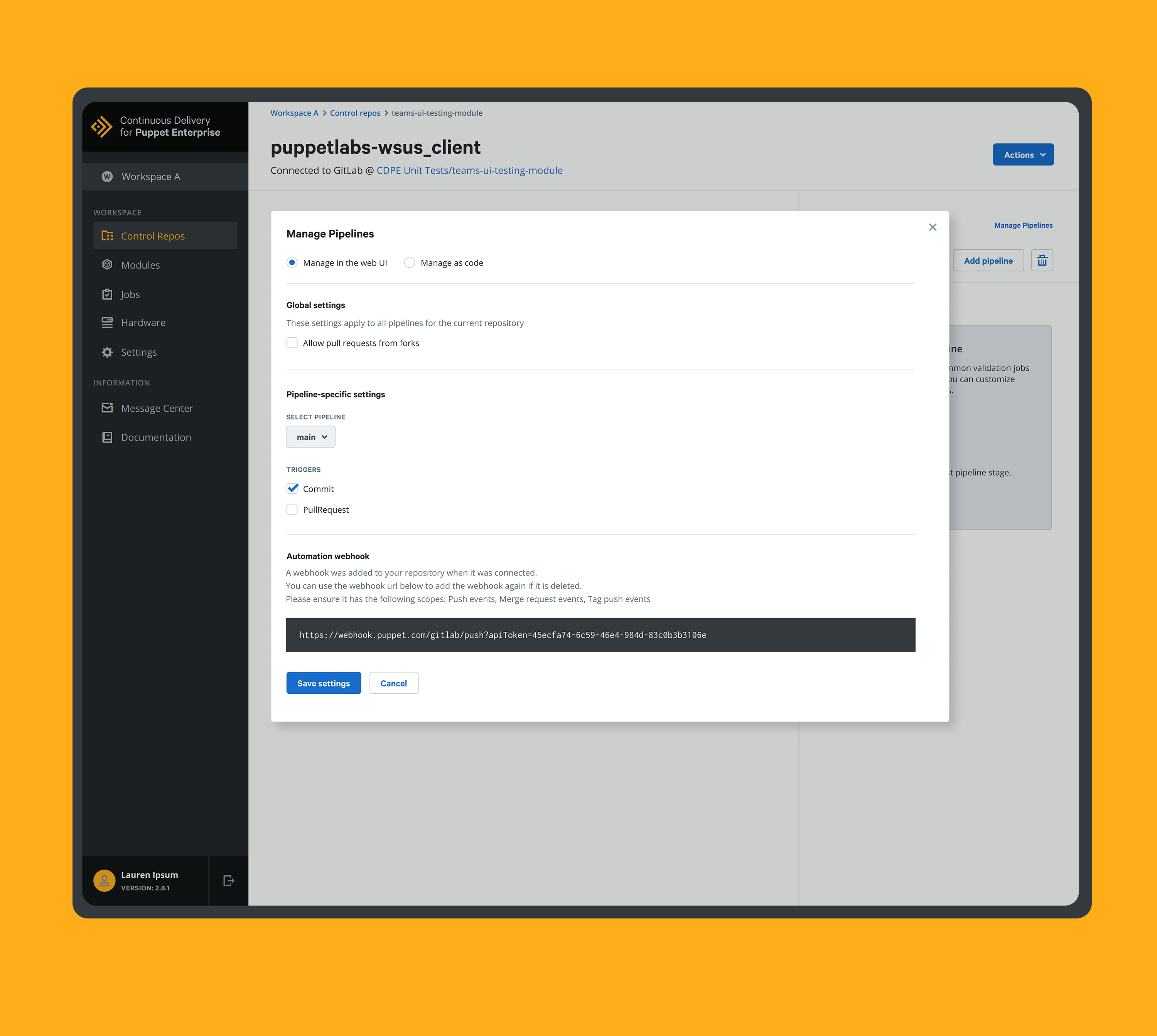 Puppet CD4PE Pipelines – Isaiah Barrett